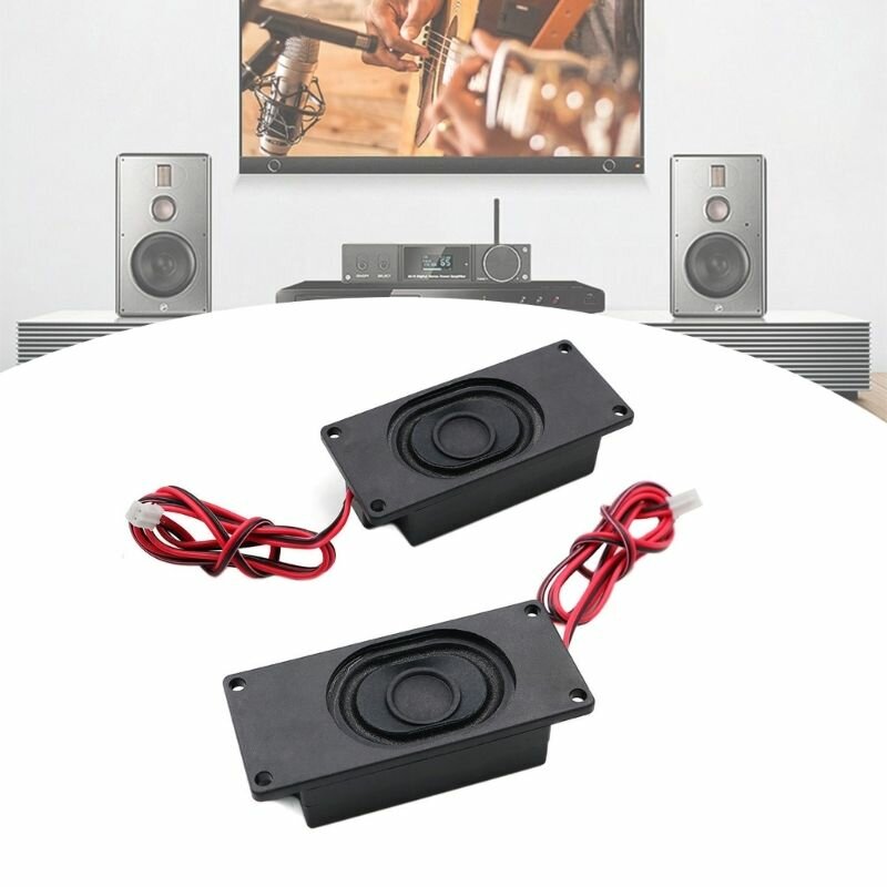 1 пара Динамиков 3070 8 Ом 3 Вт Компьютерный Громкоговоритель Динамик Полночастотный Прямоугольник Качественный Звук для Электроники