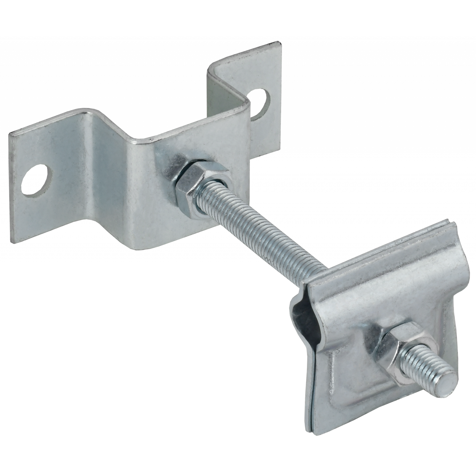 Держатель-зажим соединительный проводника круглого 6-10мм опорный L=100мм оцинкованная сталь HDZ, IEK ZHC81-14-1-10-100 (1 шт.)