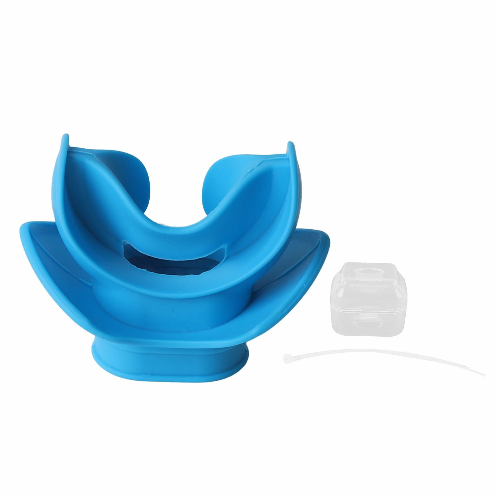 Загубник для регулятора для дайвинга с завязкой, силиконовый, удобный, для подводного плавания, фридайвинга, синий