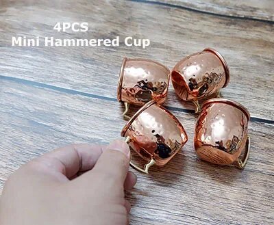 Кружки CocktailGeek для эспрессо, набор из 4 штук, 4PCS Hammered, 60ml