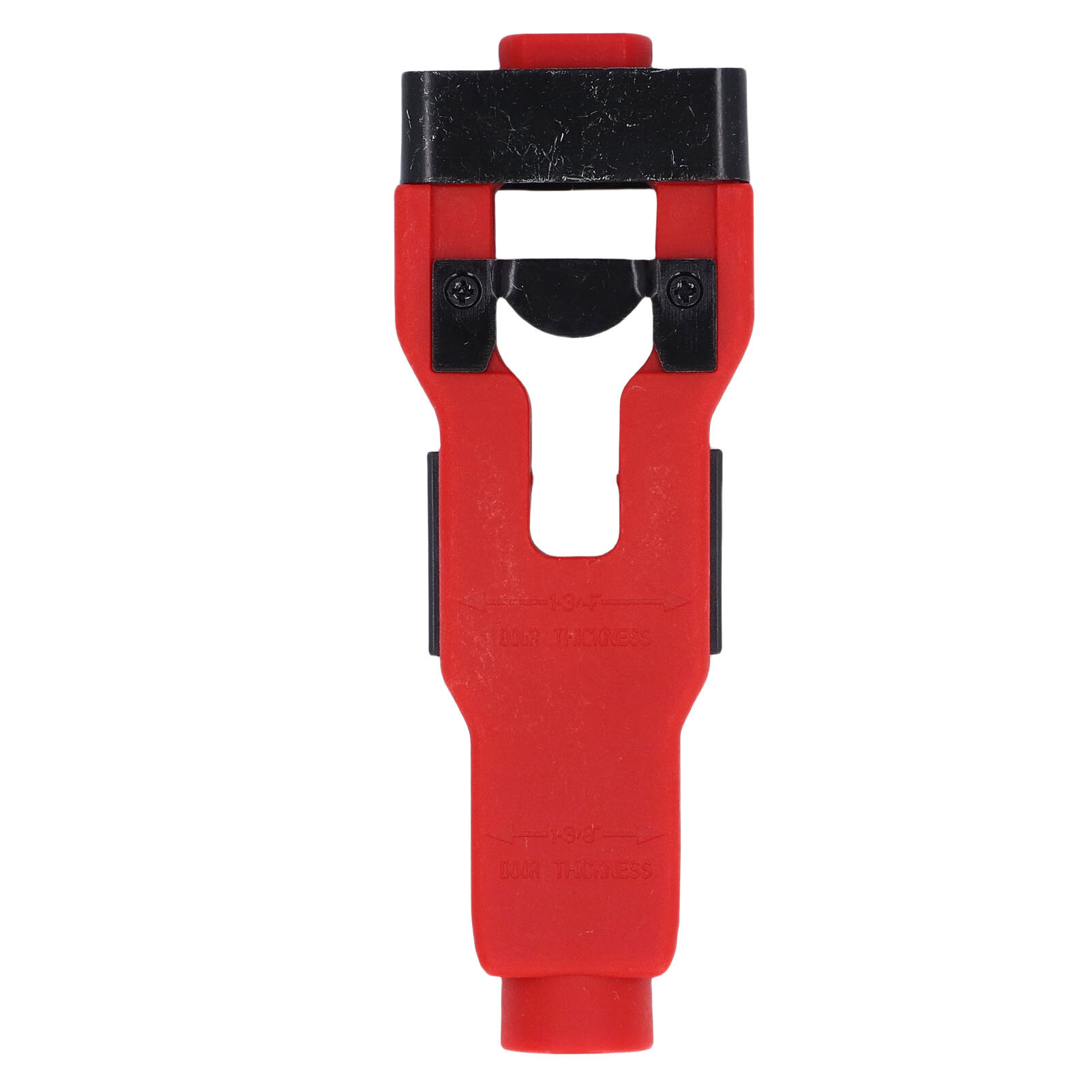 Шаблон для врезки замков, красный, сталь/ABS, для дверей 1 3/4, 1 3/8 дюйма