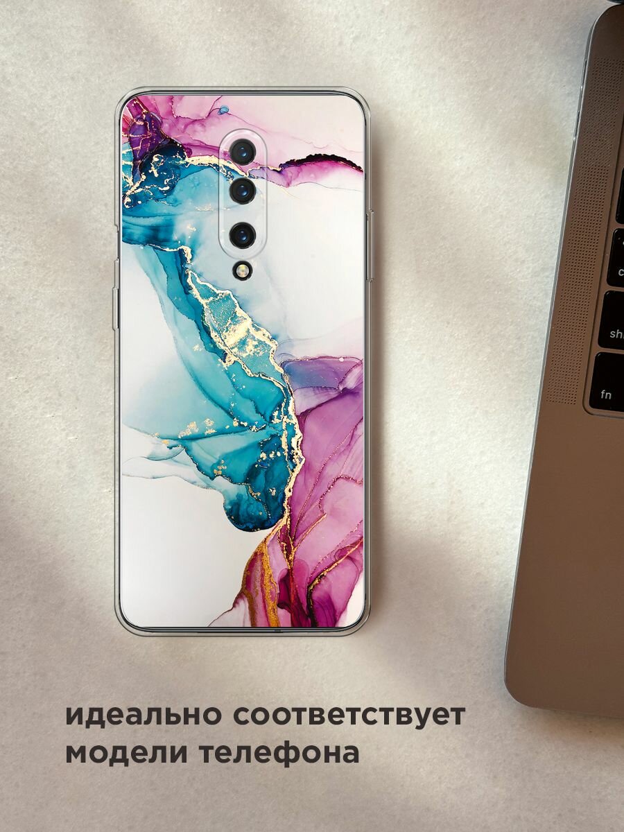 Чехол на OnePlus 8 / ВанПлас 8 с принтом "Розовые разводы рисунок" — фото 1