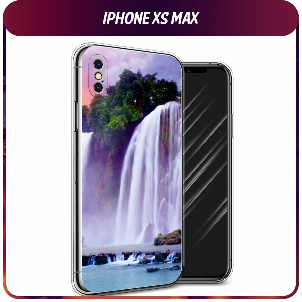 Чехол на Apple iPhone XS Max / Айфон XS Max с принтом водопад 10