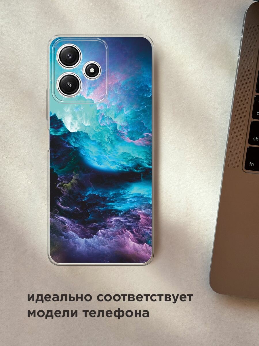 Чехол на Xiaomi Redmi 12 / Сяоми Редми 12 с принтом "Бирюзовое небо" — фото 1