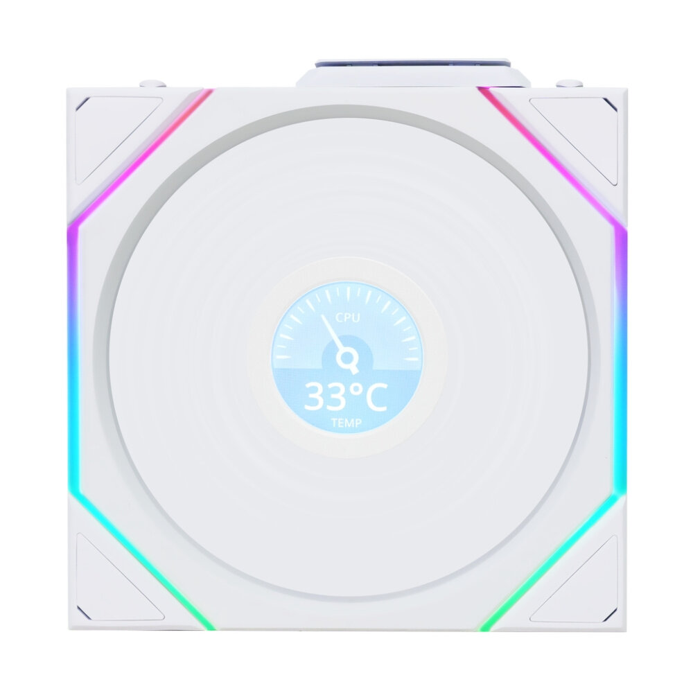 Вентилятор для корпуса Lian Li UNI FAN TL WIRELESS LCD 120 Reverse Blade 12RTLLCD1W1W ARGB White (G99.12RTLLCD1W1W. R0)