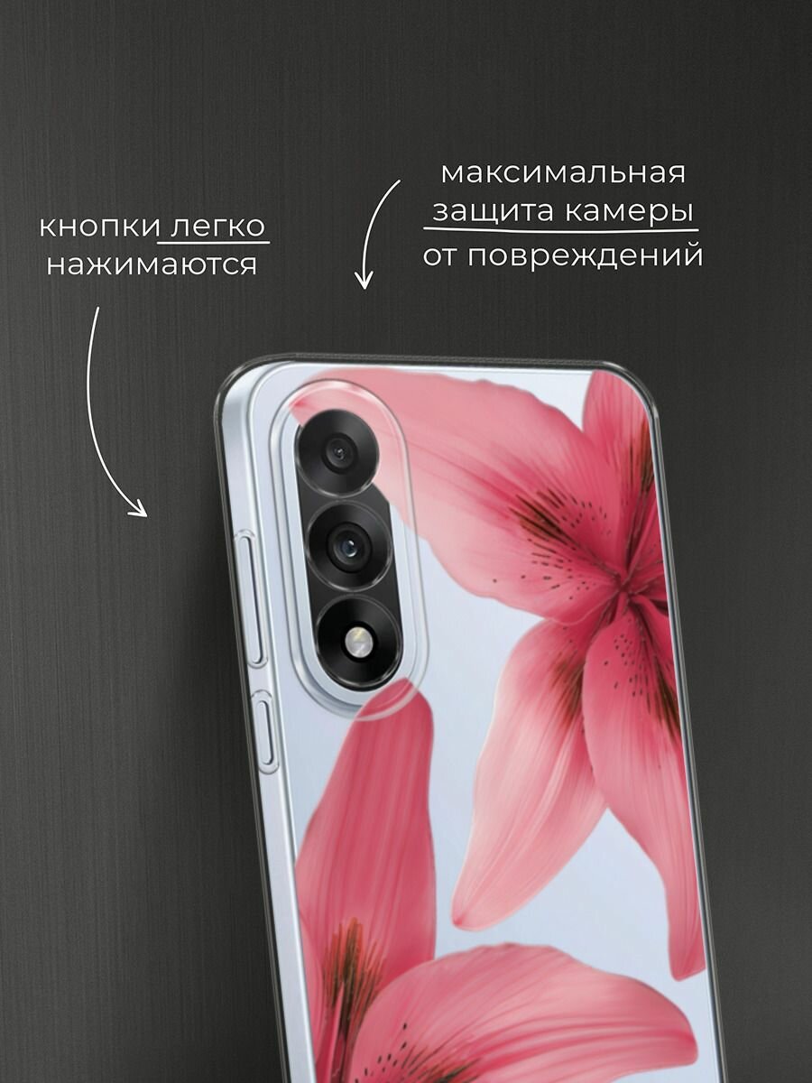 Чехол на OnePlus Nord 5 / Ван Плас Норд 5 с принтом "Pink flower" — фото 1