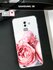 Чехол на Samsung Galaxy J8 / Самсунг Галакси Джей 8 с принтом "Пионы на белом"