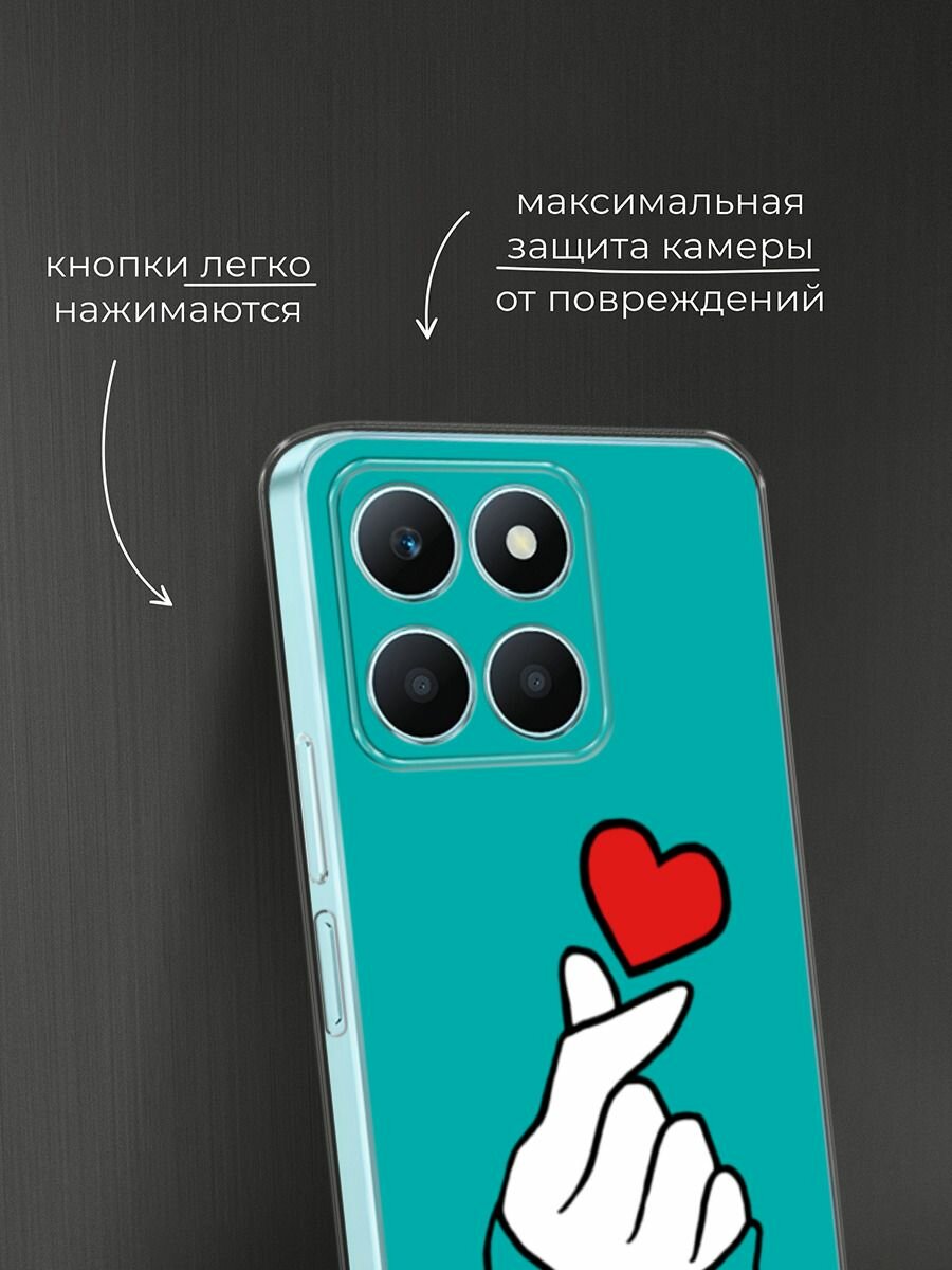 Чехол на Honor X6A / Хонор X6A с принтом "Маленькое сердечко" — фото 1