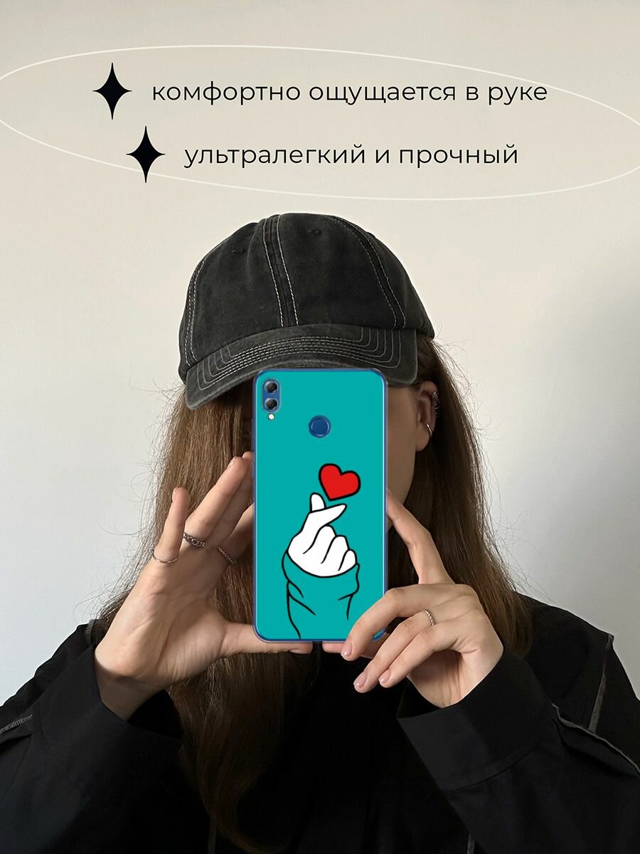 Силиконовый чехол на Honor 8X / Хонор 8Х с принтом "Маленькое сердечко" — фото 1