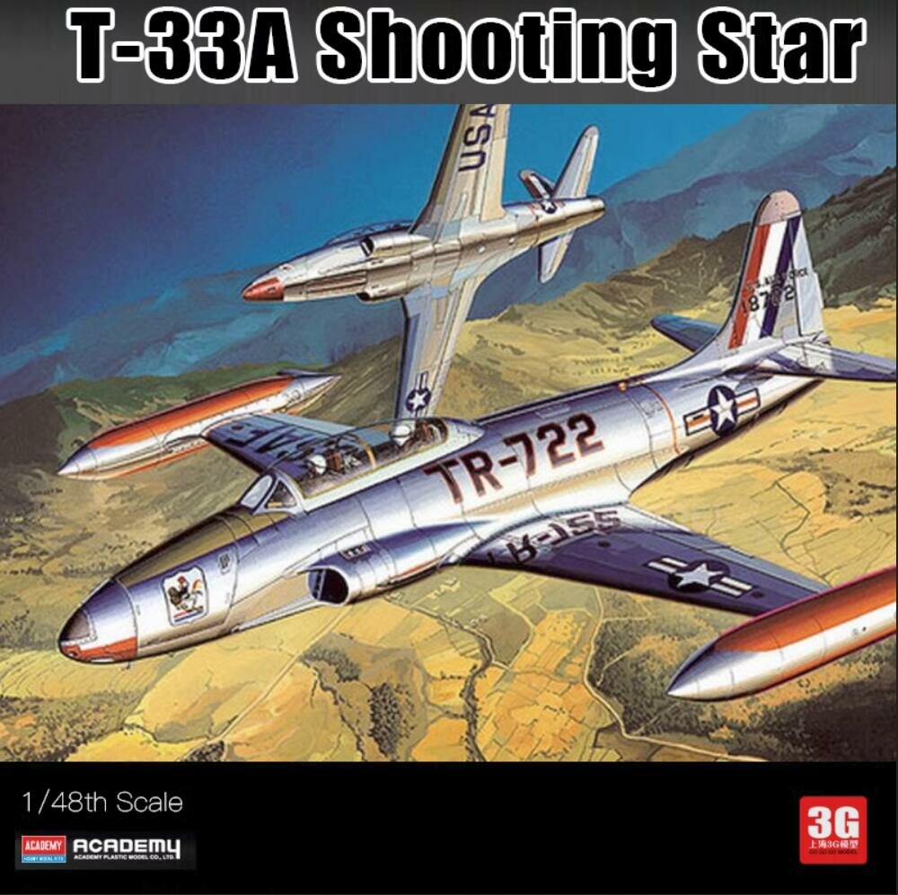 Academy 12284 1/48 T-33A Shooting Star сборная модель самолета