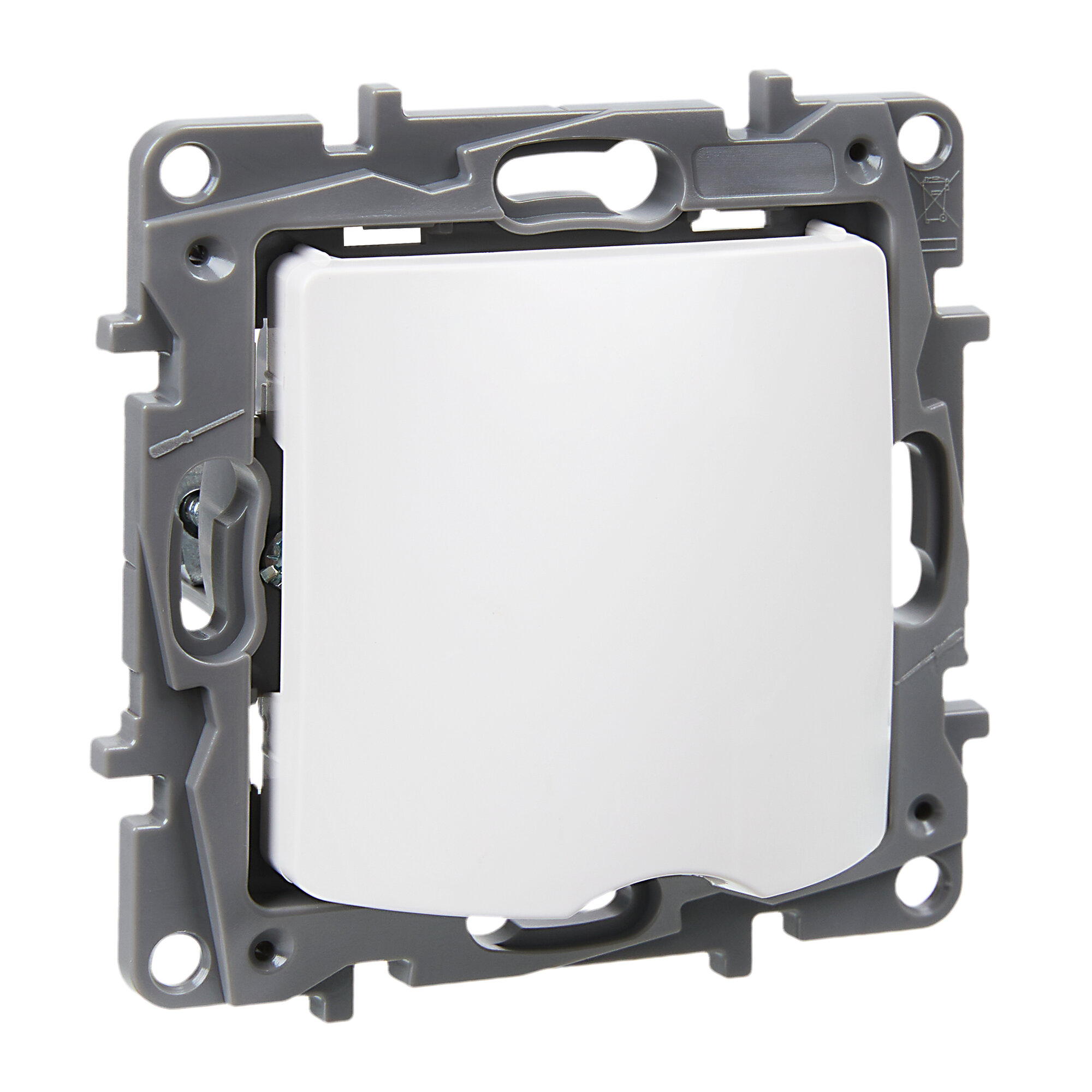 Вывод кабеля с зажимом для кабеля белый ETIKA IEK 672229