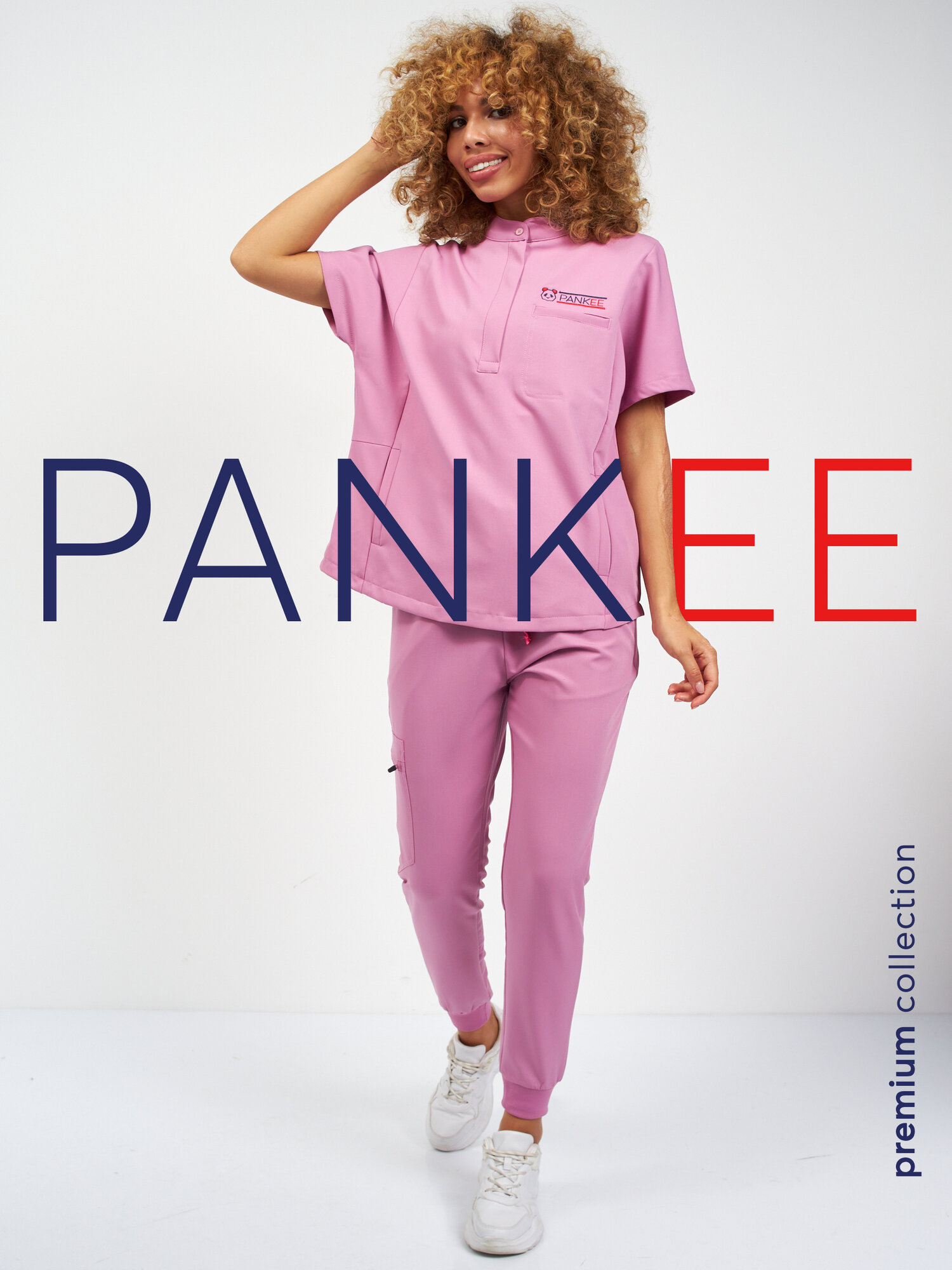 Медицинский костюм с брюками стрейч