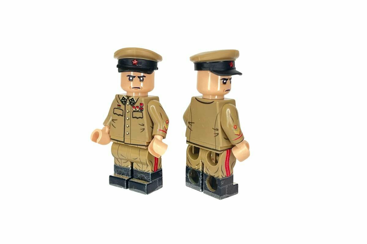 Минифигурка коллекционная совместимая с лего с эксклюзивным принтом Генерал-Полковник Артиллерии КА | Форма 1943