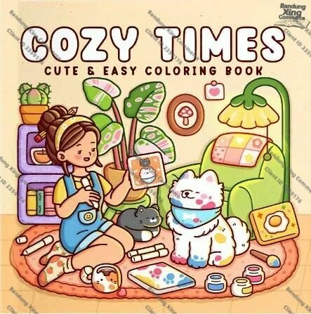 Раскраска антистресс для взрослых и подростков Coco Wyo -COZY TIMES