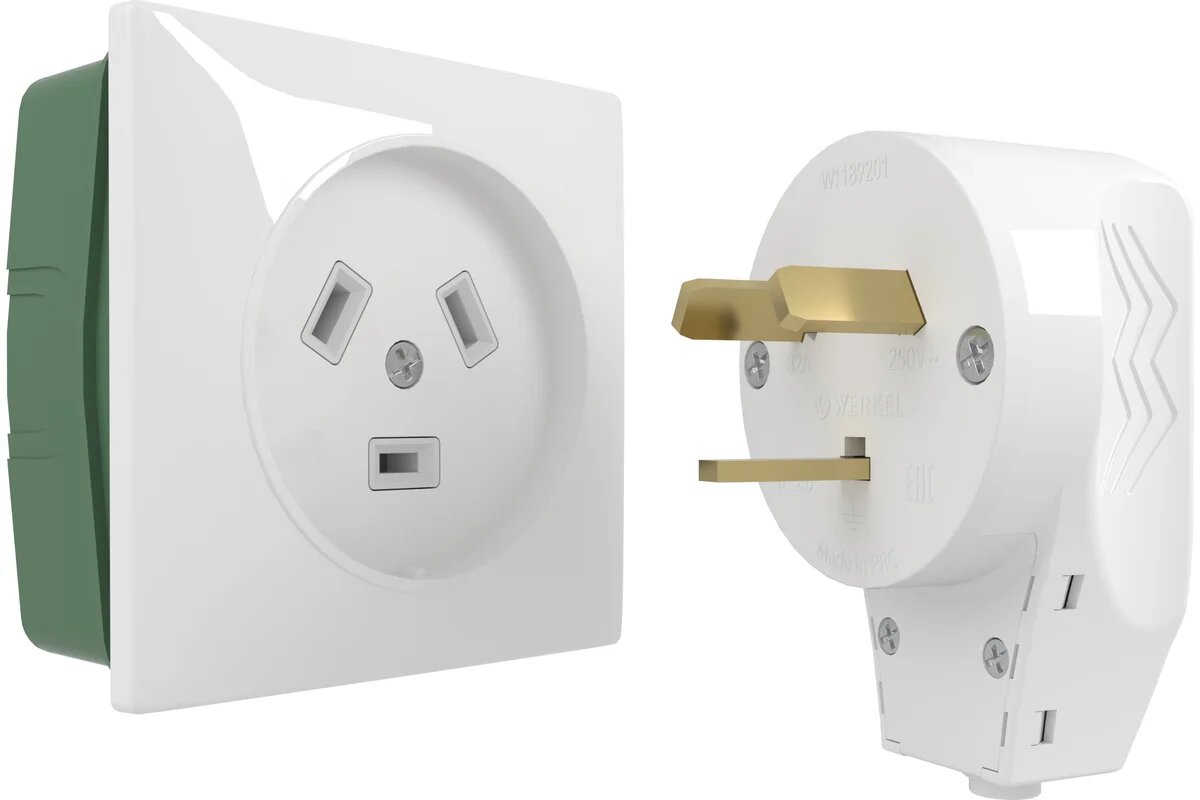 WERKEL W1189201 Розетка с вилкой для электроплиты 32 А 250 В комплект для кухни