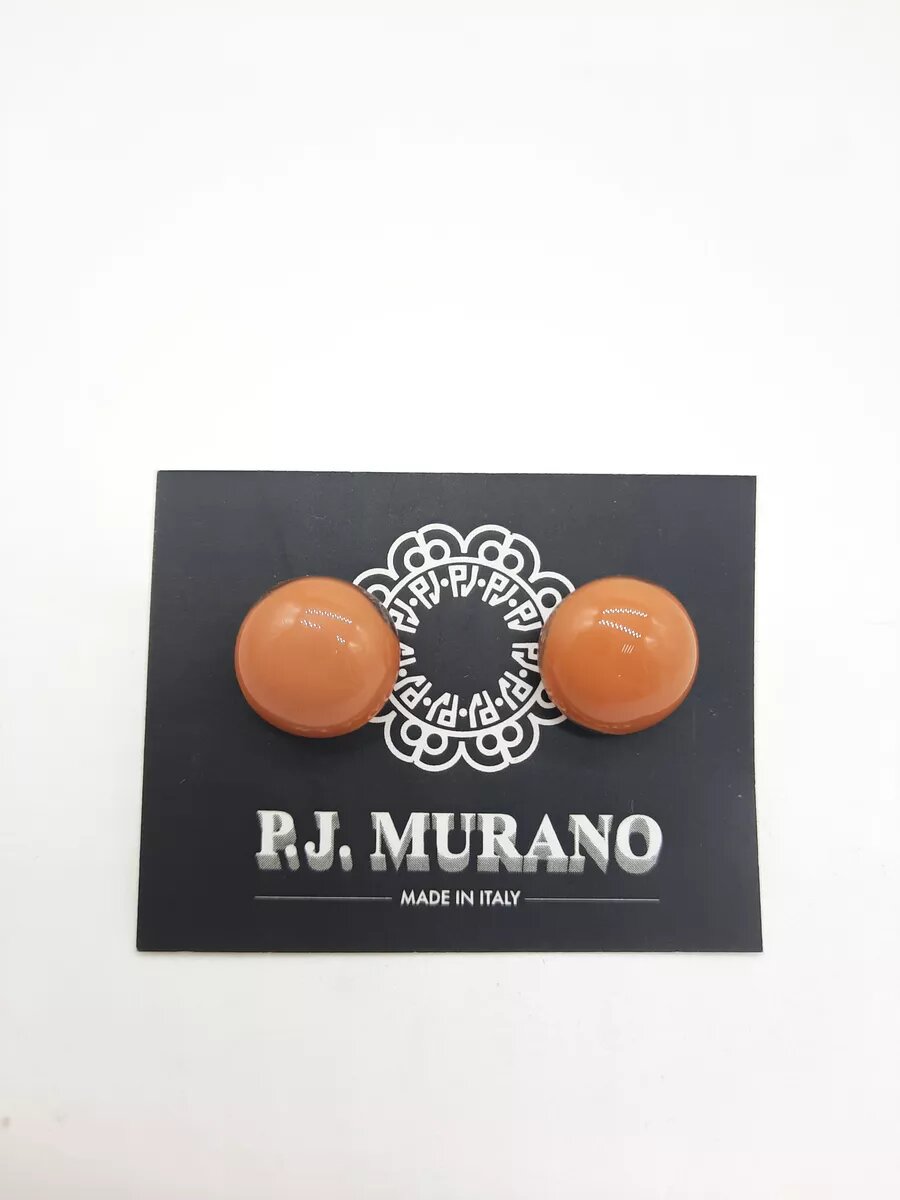 Серьги пусеты, стекло, муранское стекло