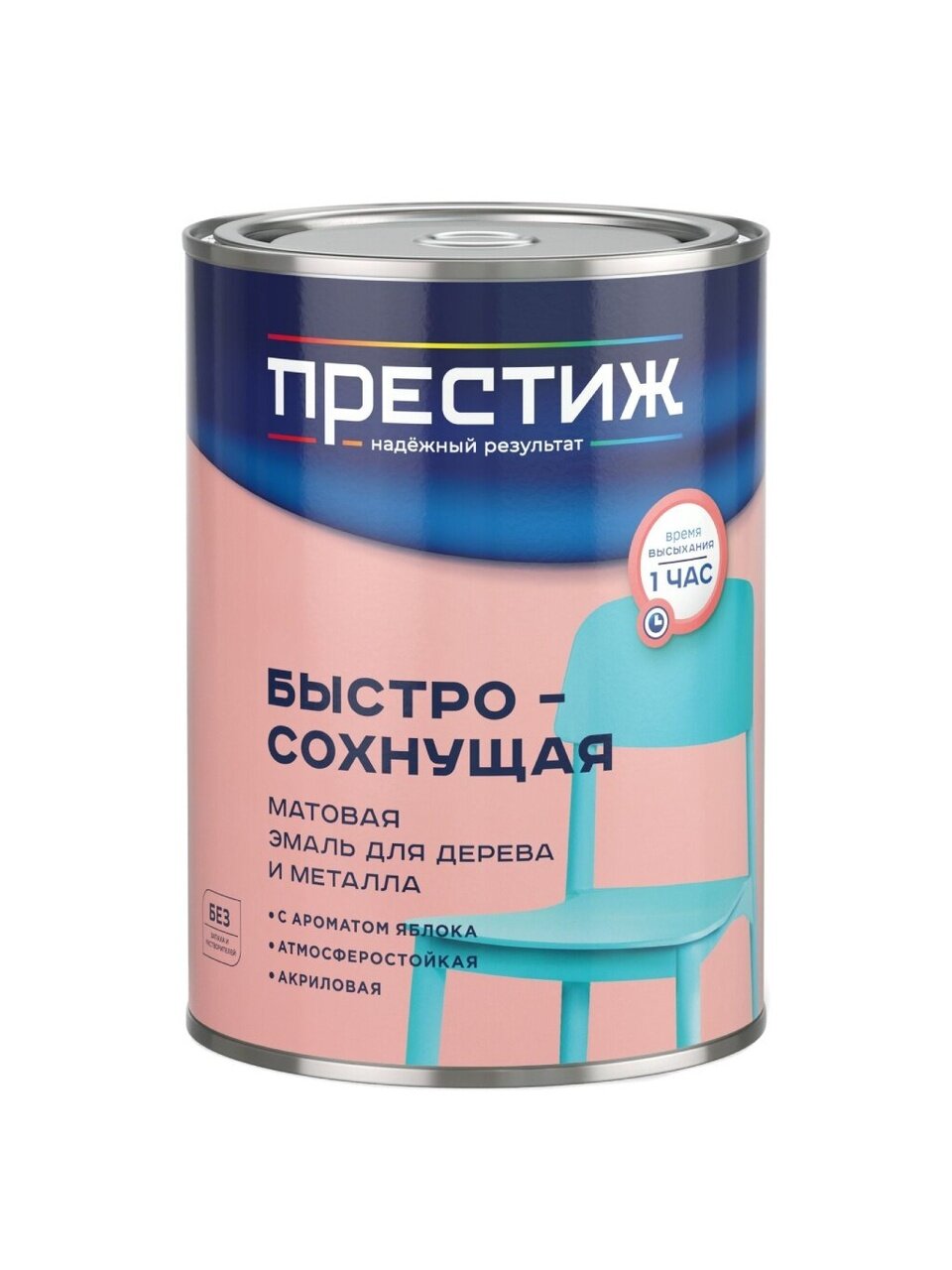 Эмаль Престиж, аромат яблока, акриловая, матовая, белая, 0.9 кг