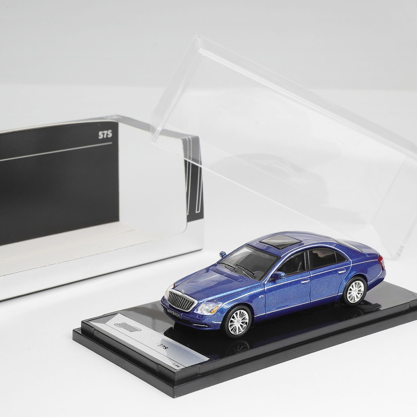 Миниатюрная модель автомобиля из литого металла Мерседес Бенц Майбах 57S модель автомобиля Игрушки 1:64 Mercedes Benz Maybach 57S