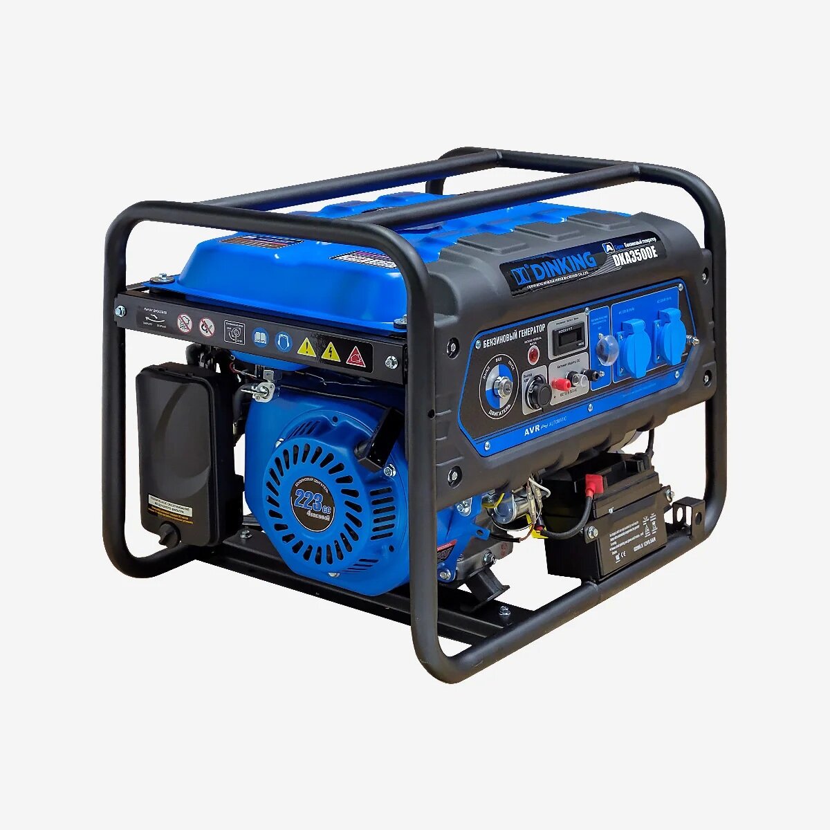 Генератор бензиновый DINKING DKA3500E, ГЕН031, (3.5кВт, электростартер, 7.5лс)