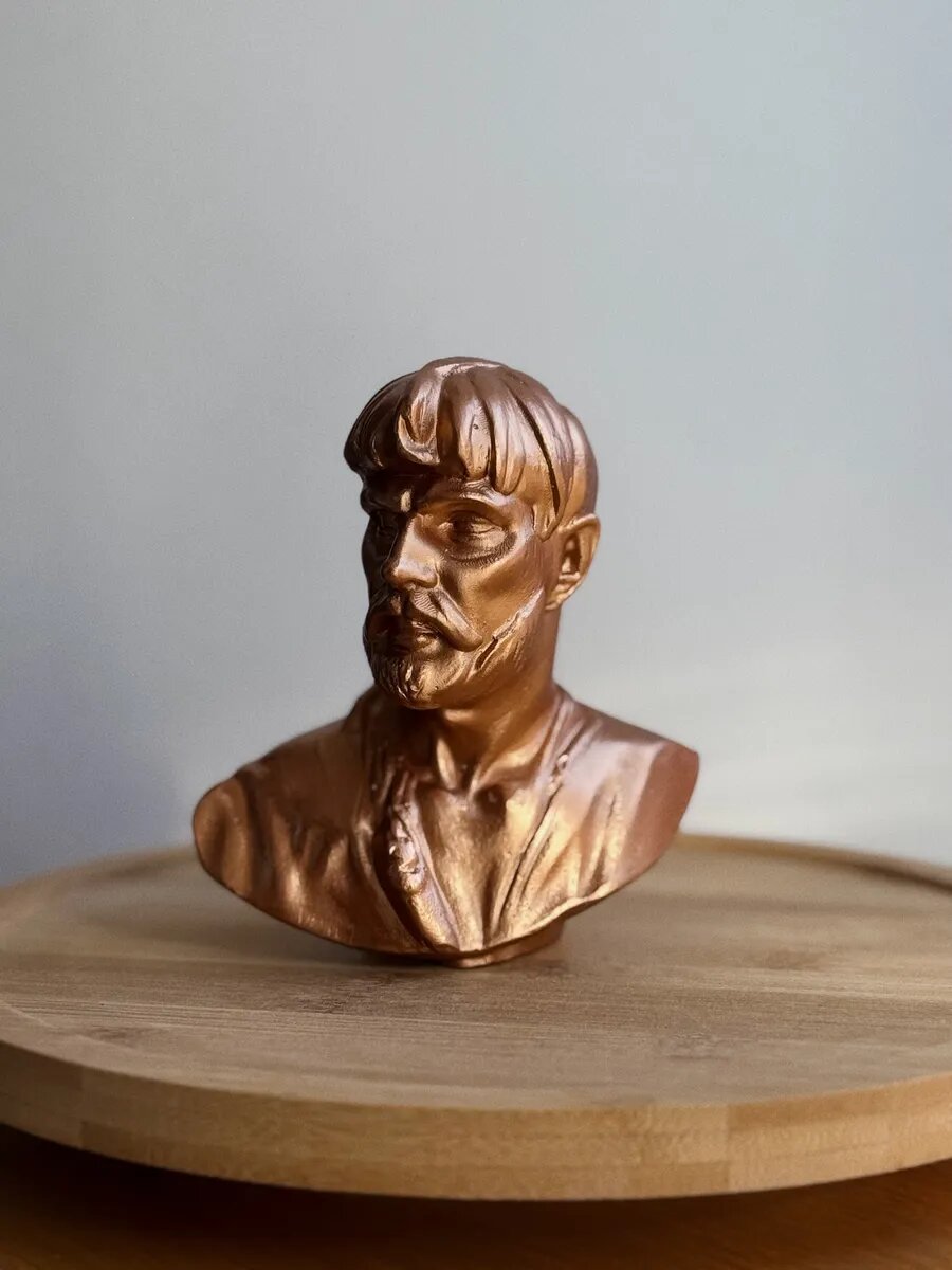 Статуэтка Степан Разин, 12 см, из гипса, ручная работа, в цвете — фото 1
