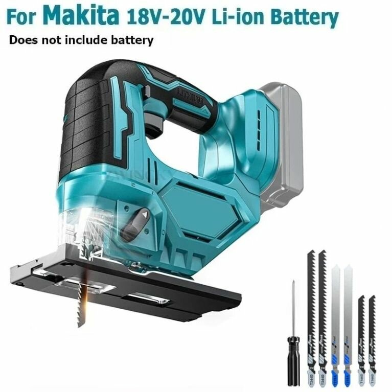 Аккумуляторный велосипед, совместимый с Makita 18V, Бесцелевой двигатель, кривых , скошенных , круговых распилов (без аккумулятора)