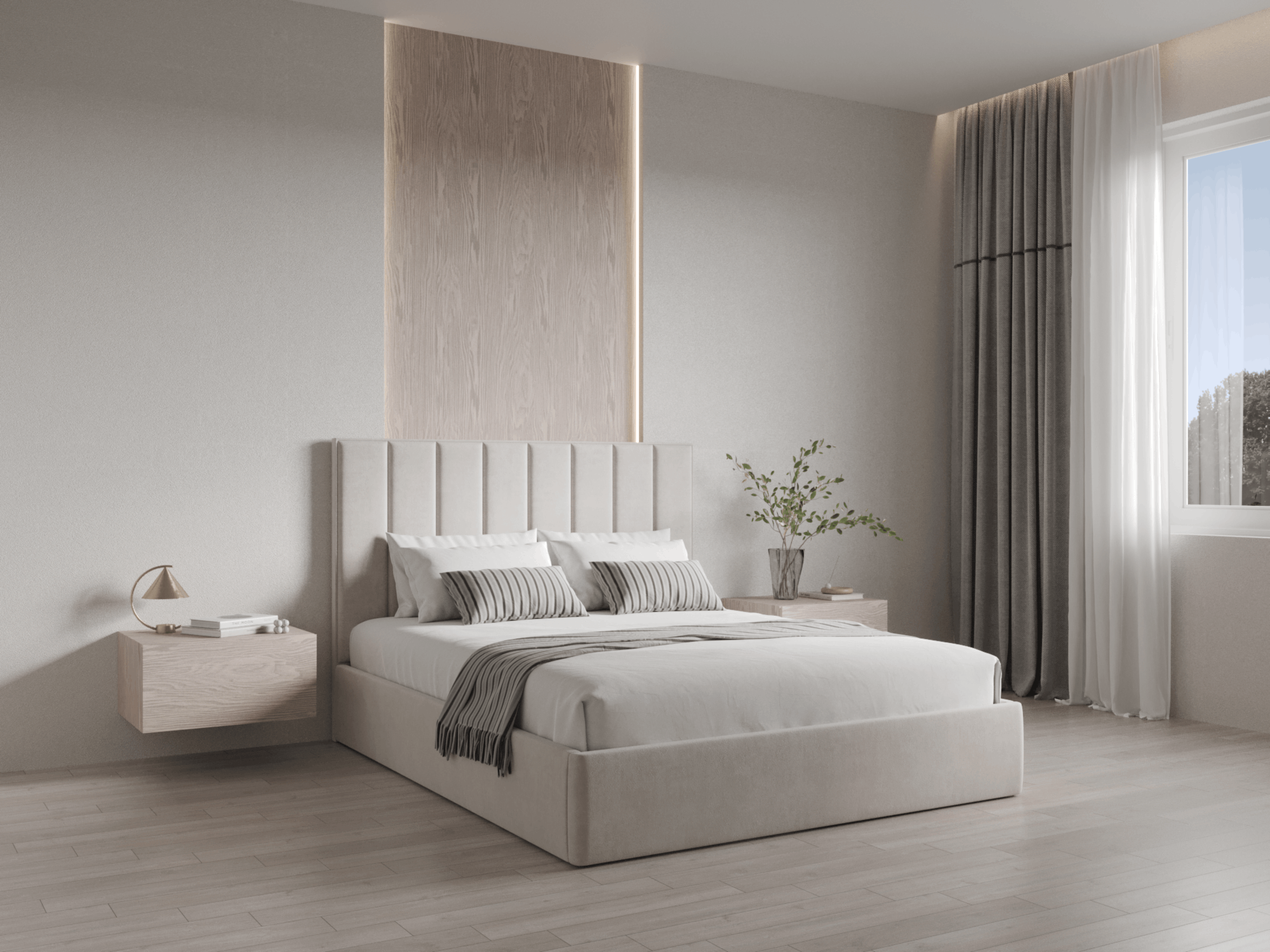 Кровать-батарея 120х200, полутороспальная, премиальная ткань