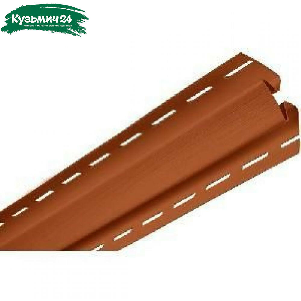 Сайдинг планка угол внутренний Дуб светлый (акрил), 1 шт.