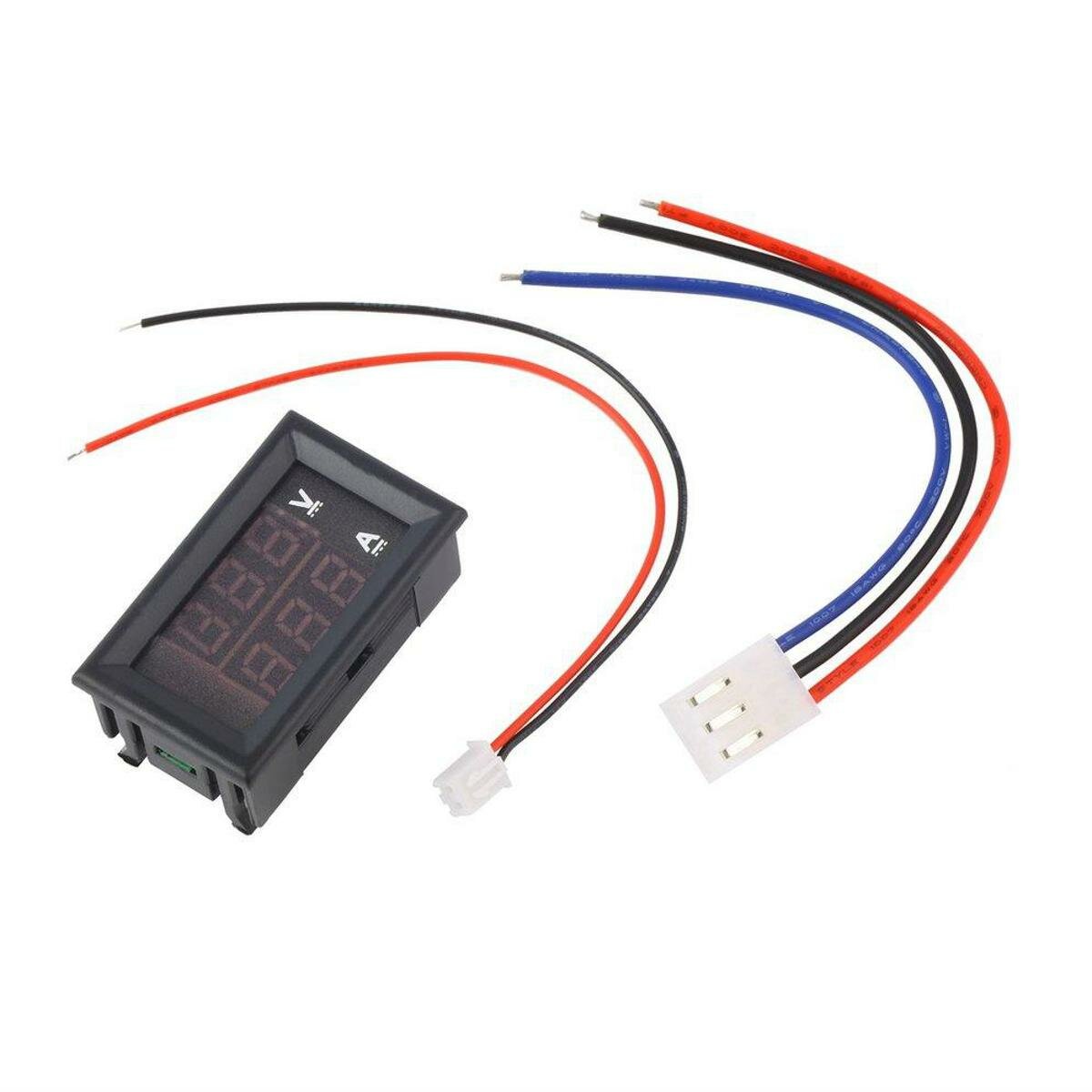 LALA DC 100V 10A Вольтметр Амперметр Синий + Красный светодиод Ампер Двойной цифровой вольтметр