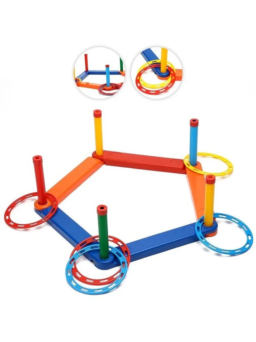 Кольцеброс, 5 стоек, 5 колец