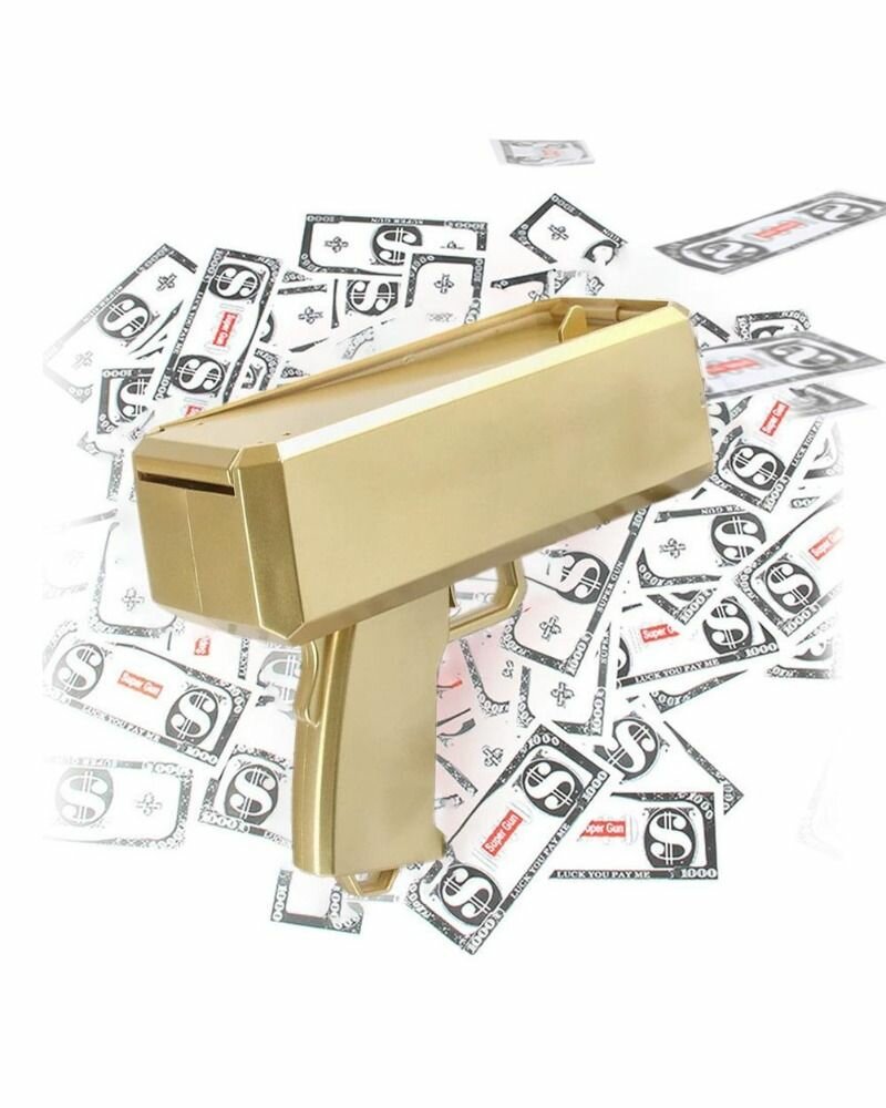 Деньгомет, денежный пистолет + подарок