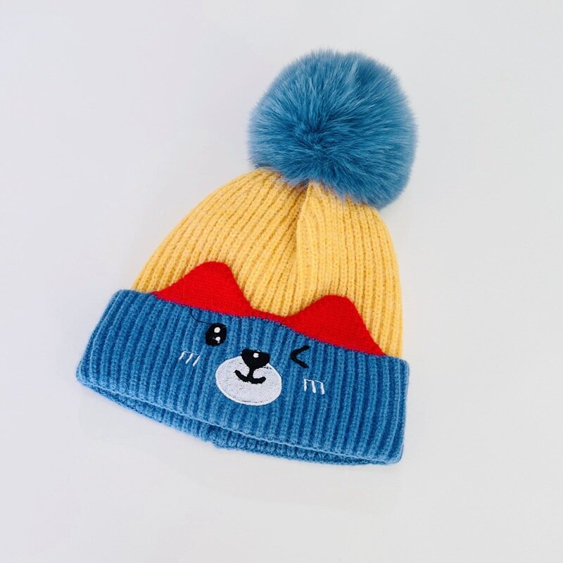 Детские шапки Осенние и зимние шерстяные шапки для младенцев и малышей Теплые, милые и очень милые пуловеры для мальчиков и девочек для младенцев и детей оптом