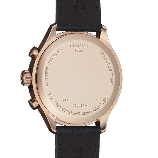 Наручные часы TISSOT, золотой, коричневый — фото 1