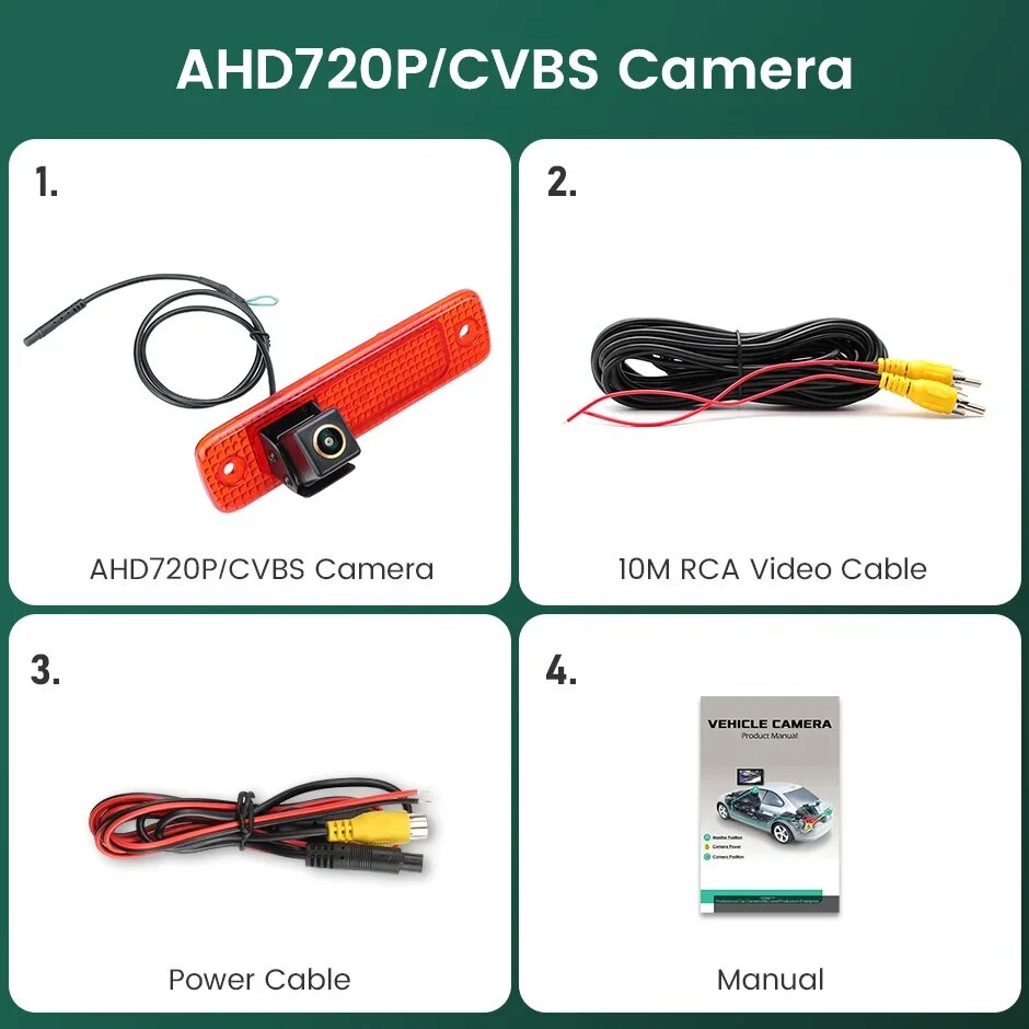 Автомобильная камера заднего вида AHD720P/CVBS