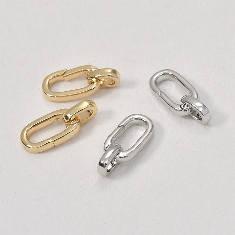 Замок-скоба серебряный, 1PC, YWBL-K-35-3
