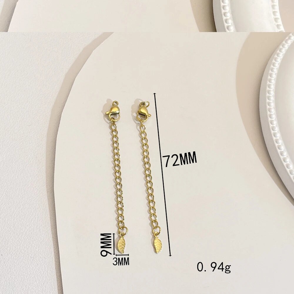 Кор dial Design Удлинители цепочки из нержавеющей стали 100 шт 3X9MM Gold