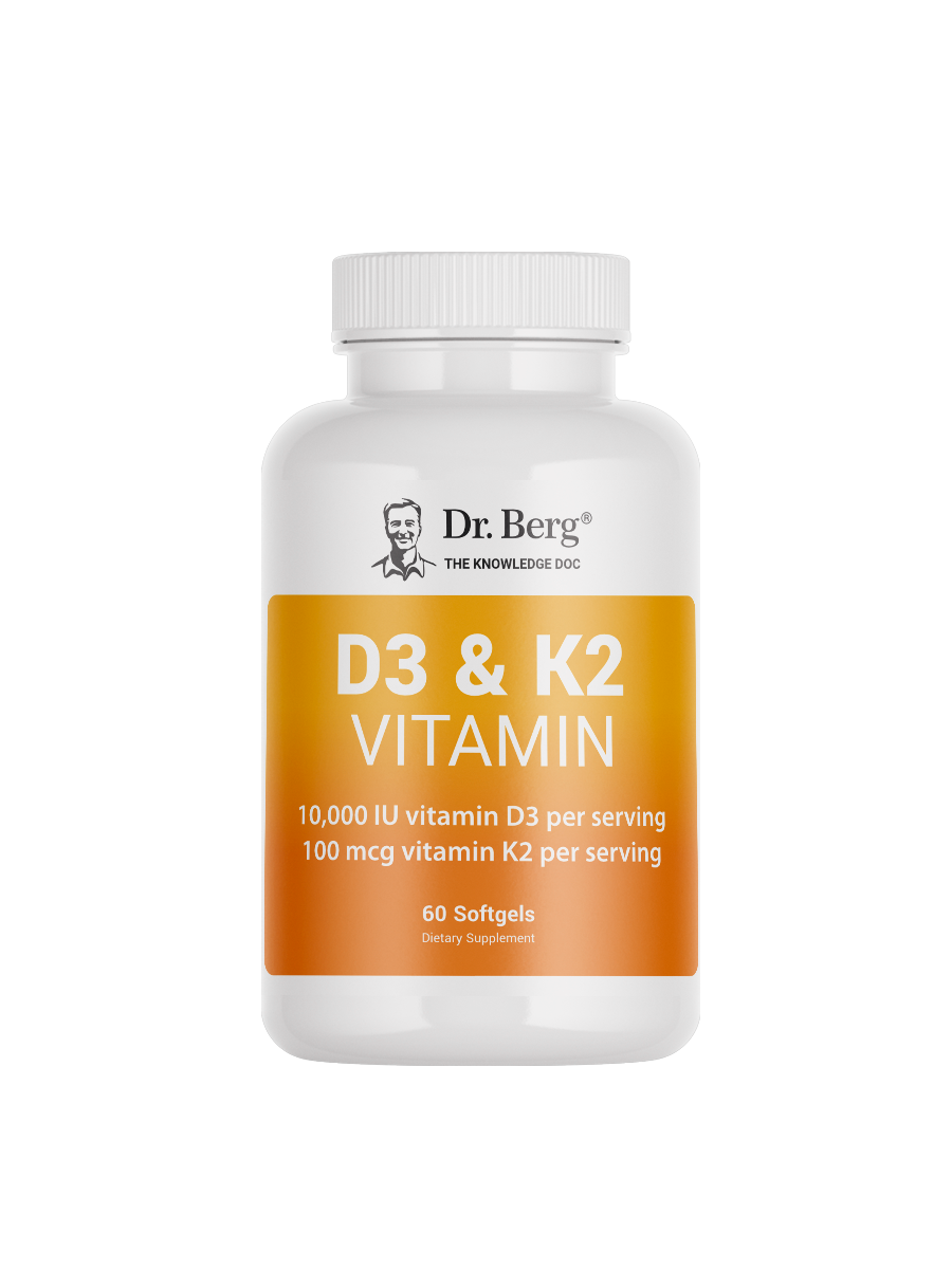 Dr. Berg - Vitamin D3+K2 - 10000 IU - 60 Softgels