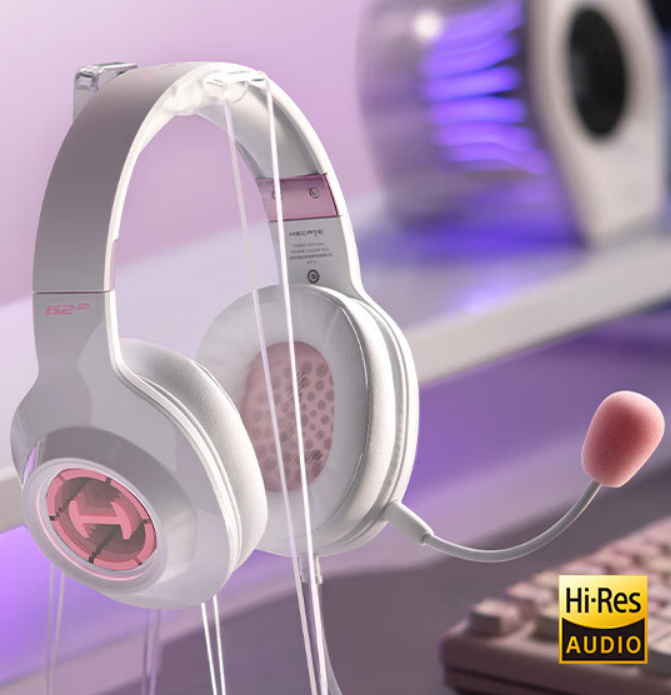 Проводные наушники EDIFIER HECATE G2pro USB 7.1 Channel Abyss Light Gaming Headset, цвет Shimmer powder