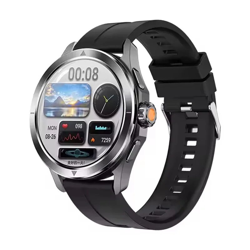 Men Smart Watch NFC BT Calling AI Voice GPS Tracker Health Monitoring Outdoor Sport Fitness Tracker Women S4 Ultra Smartwatch