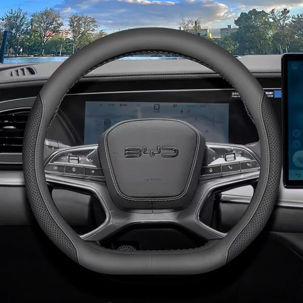 Подходит для 2024-2025 BYD Sealion 7 Sea Lion 07 EV, чехол на руль, комплект ультратонких ручек, всесезонные аксессуары для интерьера