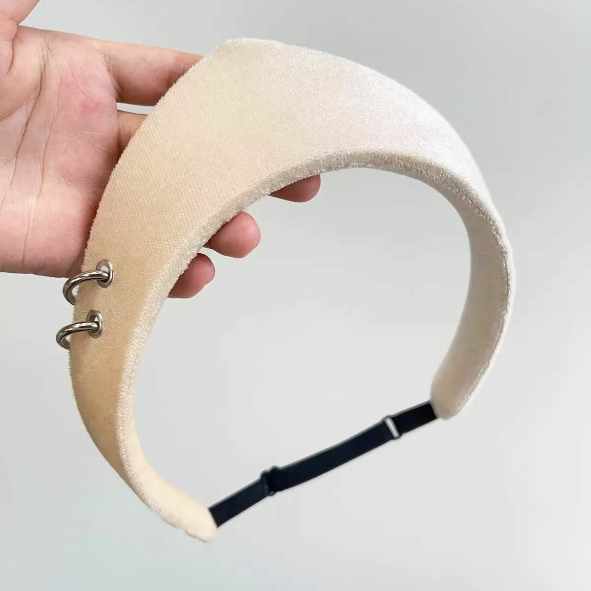 Ободок кокошник современный для волос с кольцом