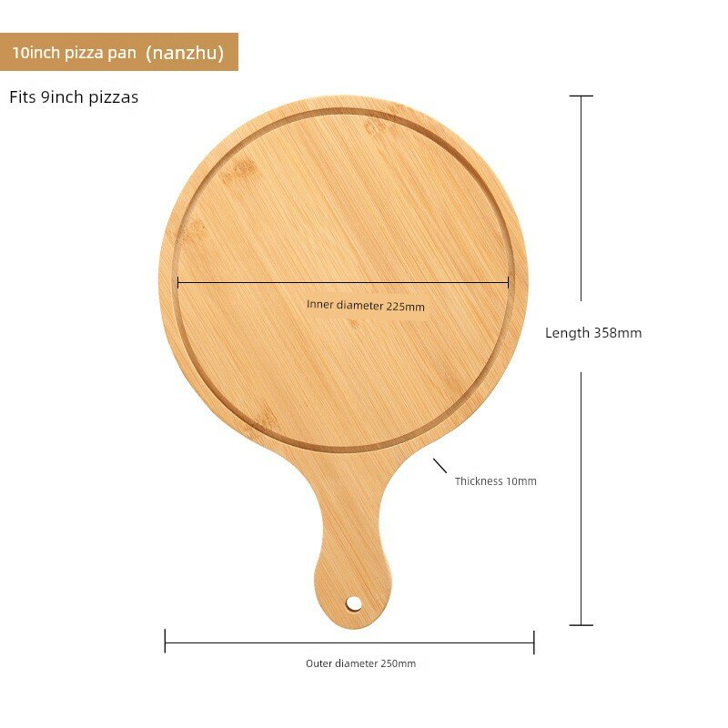 Деревянный бамбуковый поднос для пиццы для домашней выпечки, тарелка для стейка, прямоугольная доска для хлеба и торта,