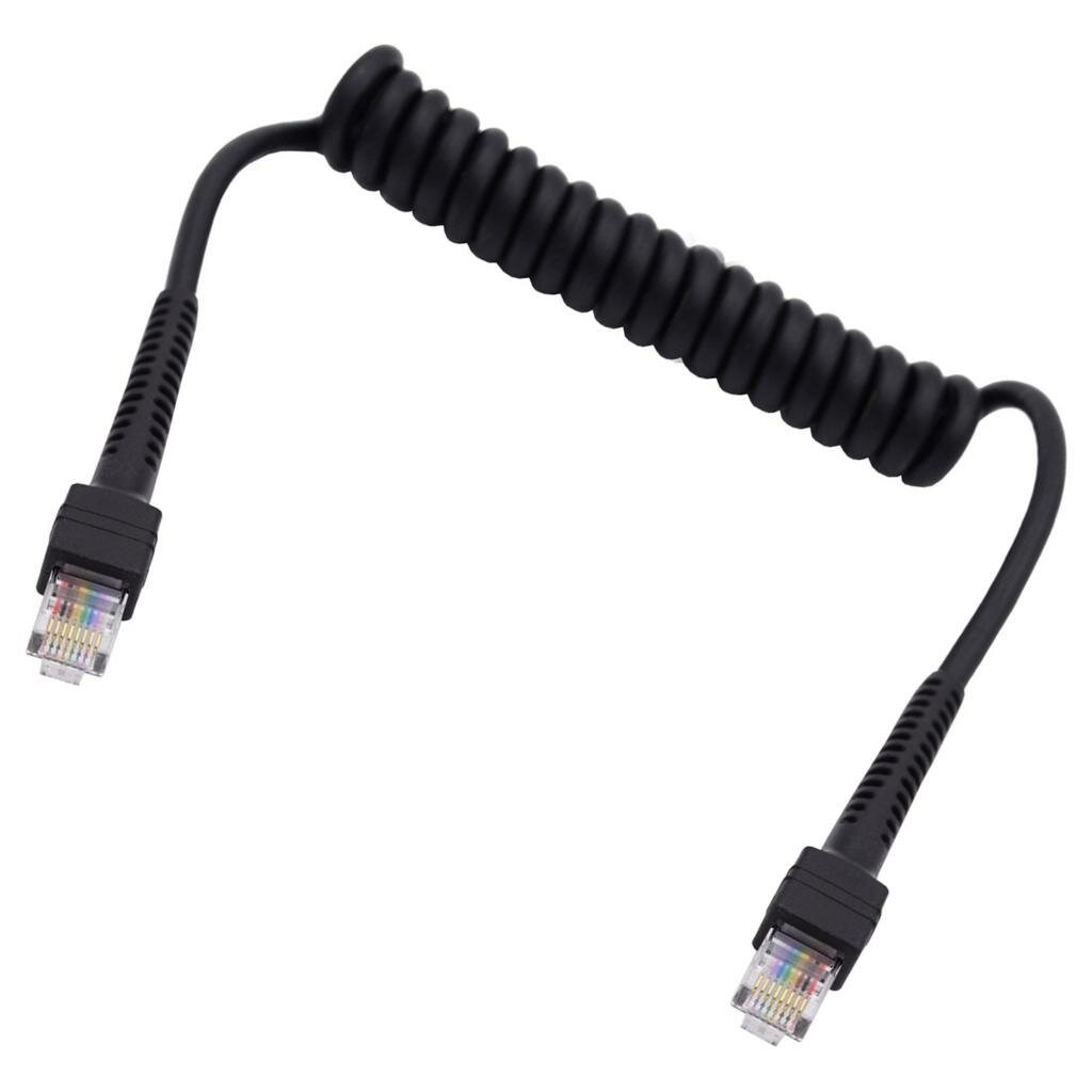 Пружинный кабель 8-жильный сетевой сигнальный кабель категории 6 гигабитный контрольный пружинный кабель-2 метра