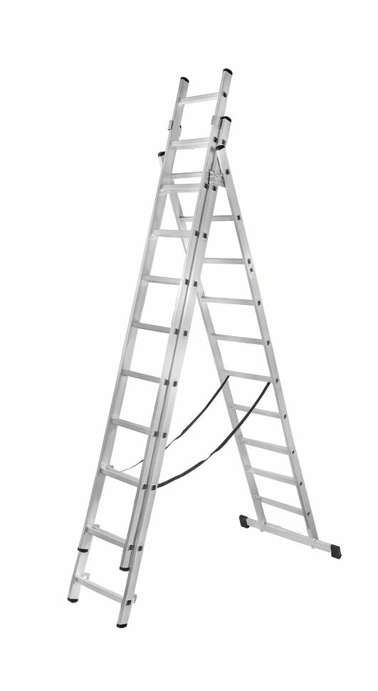 Лестница алюминиевая трехсекционная вихрь ЛА 3х11