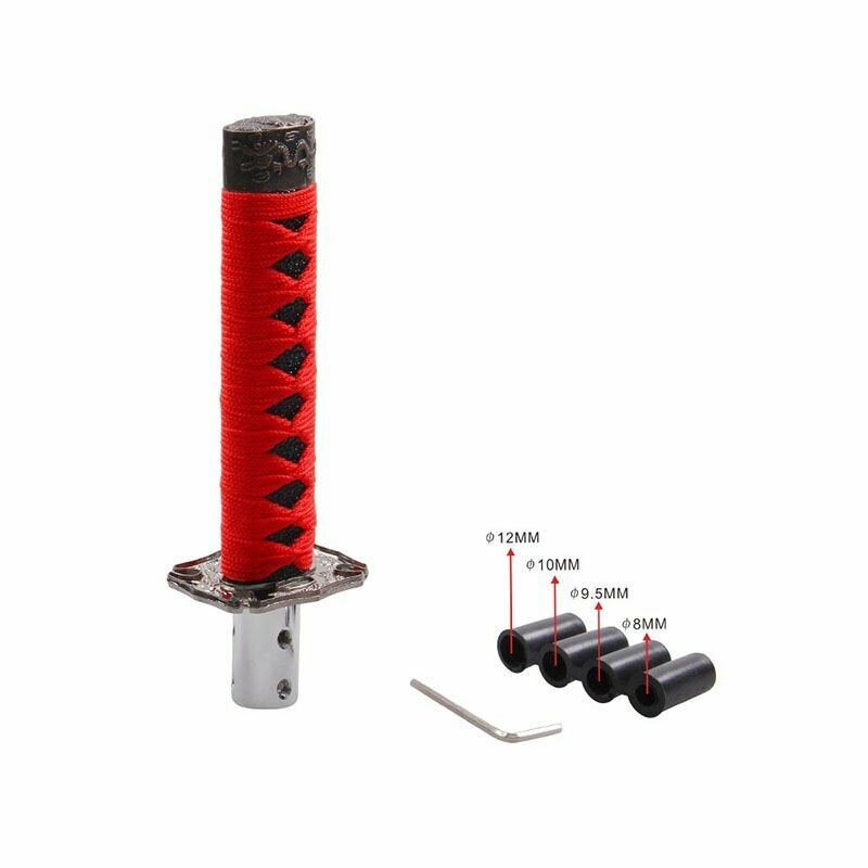 Стильный универсальный рукоять рычага переключения передач самурайский меч в классическом черном и красном для поклонников jdm