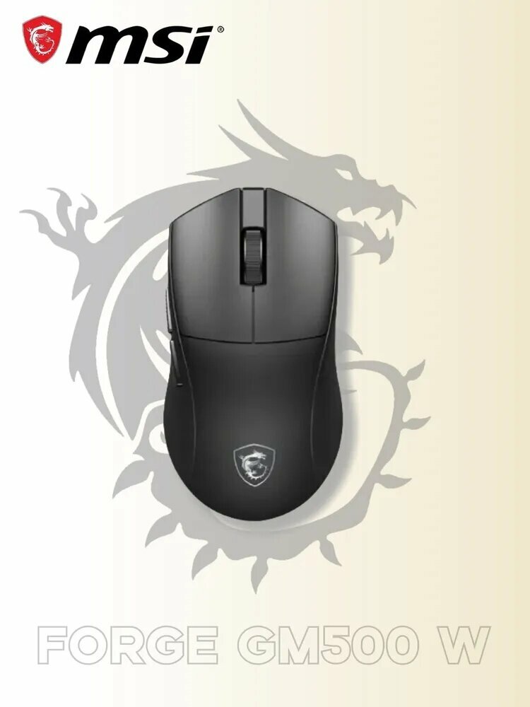 MSI Мышь беспроводная FORGE GM500 W, черный