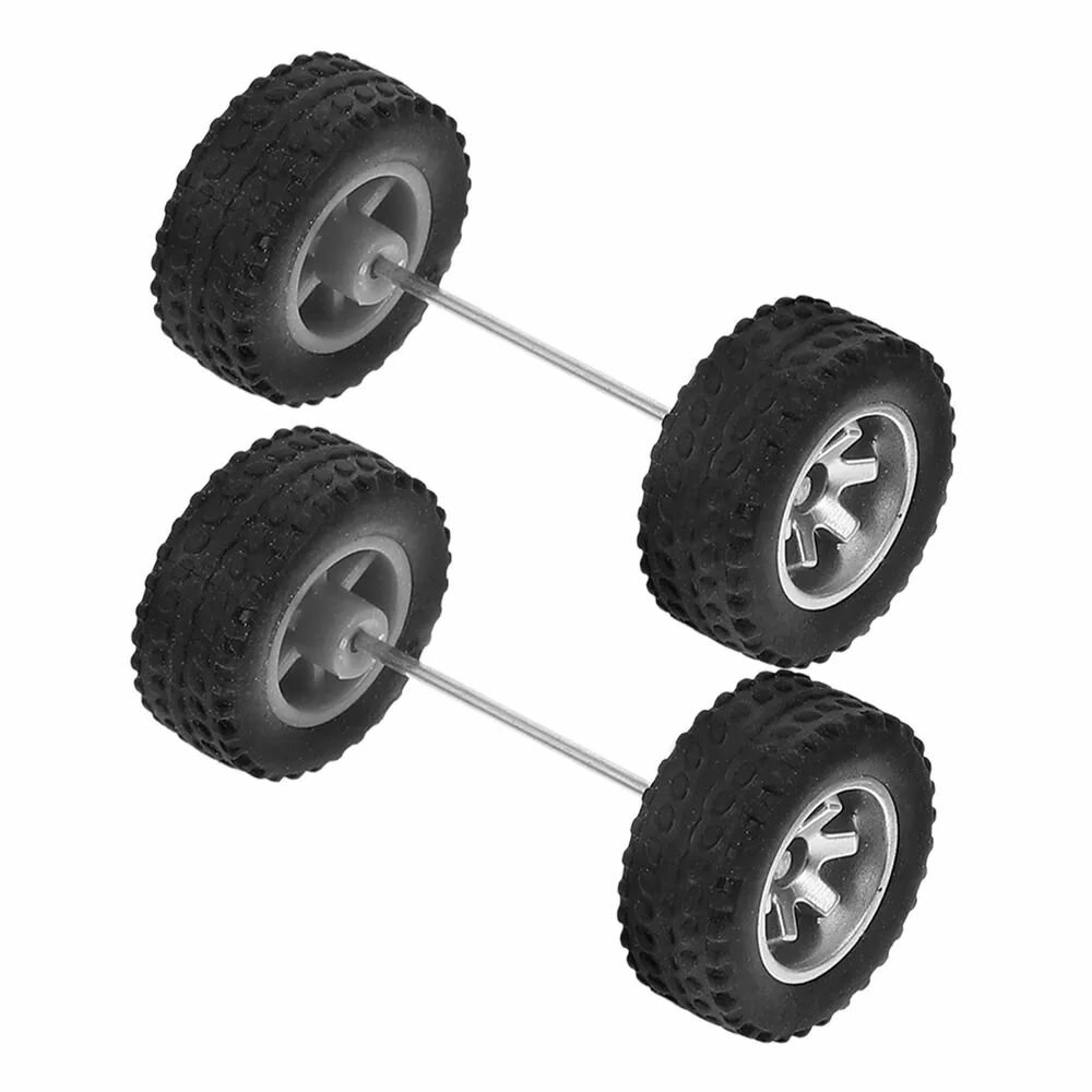 Набор Колёс Для Игрушечных Машин 1 Пара Из Резины С Улучшенным Сцеплением Для Моделей Автомобилей
