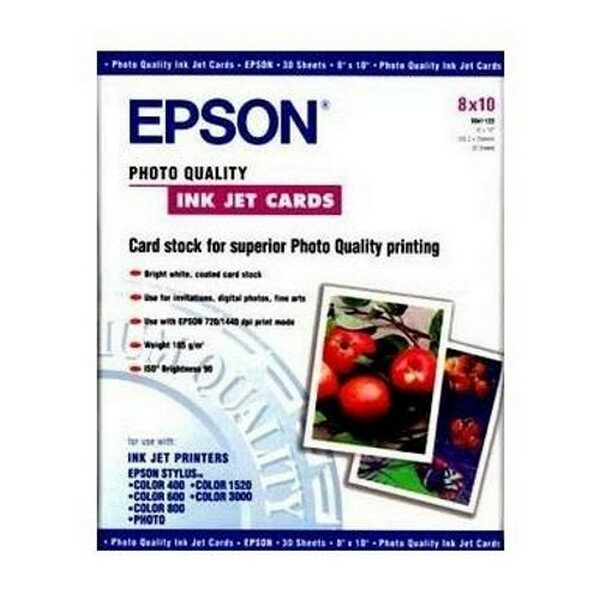 Epson C13S041122 Бумага Photo Quality Card 8"x10" (30л, 190 г/м2)