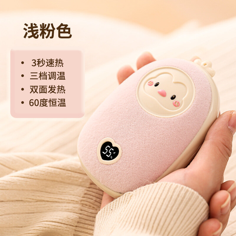 Новый грелка для рук с мобильной зарядкой 2-в-1 для женщин, портативная мини-грелка для зимы