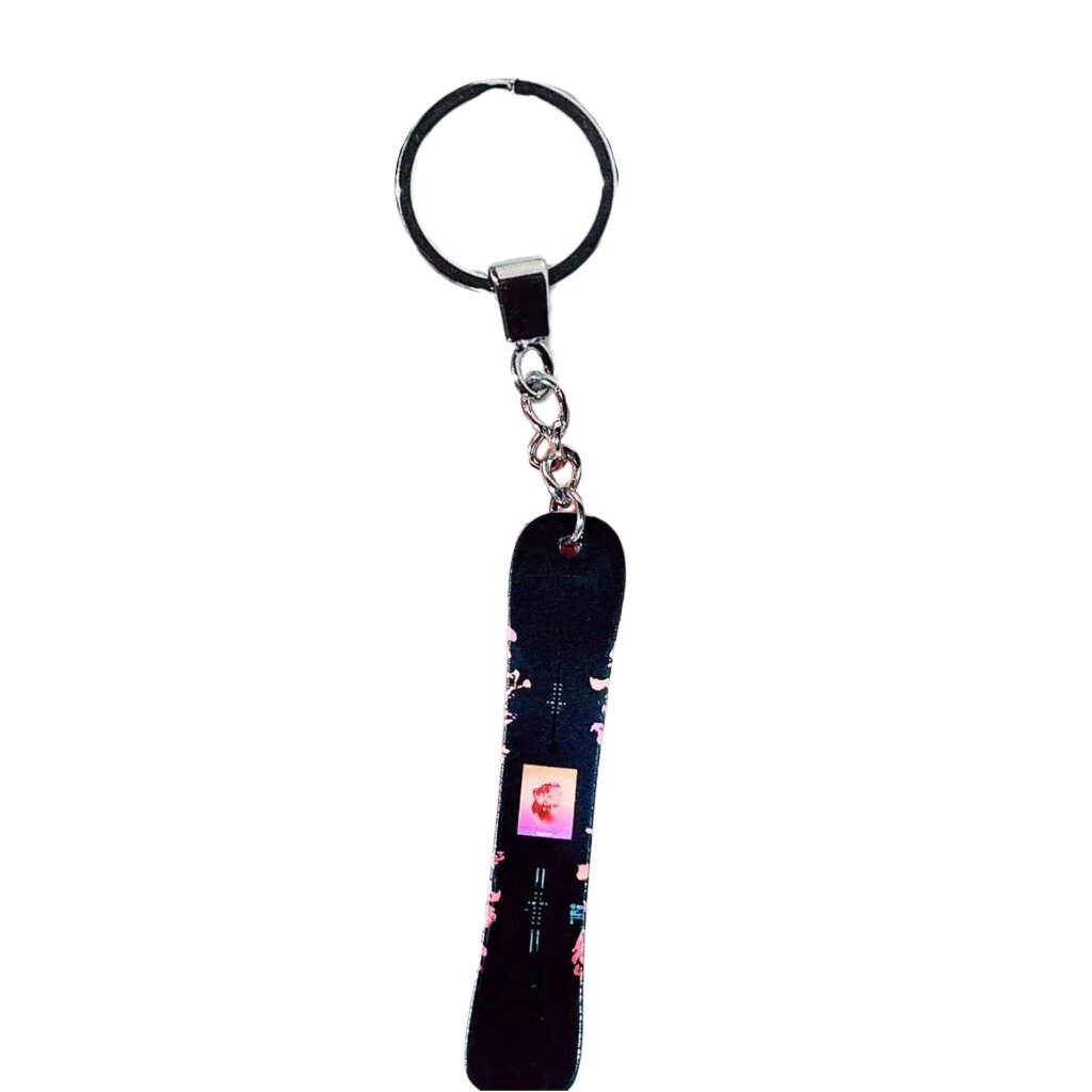 Сплав Лыжный Брелок Для Ключей Держатель Для Ключей Крошечный Сноуборд Кулон Брелок для Рюкзаков Шарм