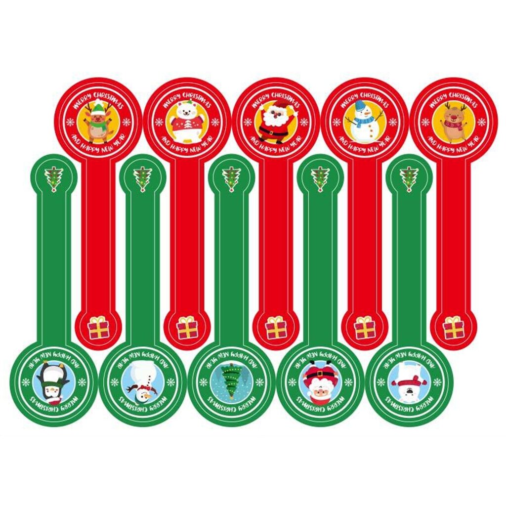 Набор из 100 рождественских переводных картинок для украшения детского класса и праздничного творчества.